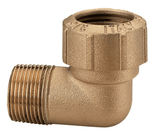 Angled screw-in connector 90° (brass) | Direct Machinery and Tooling
